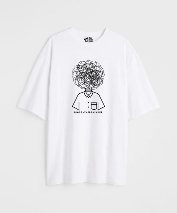 Binge Over Thinker 240 GSM Unisex Oversized T-shirt – The Habit Store