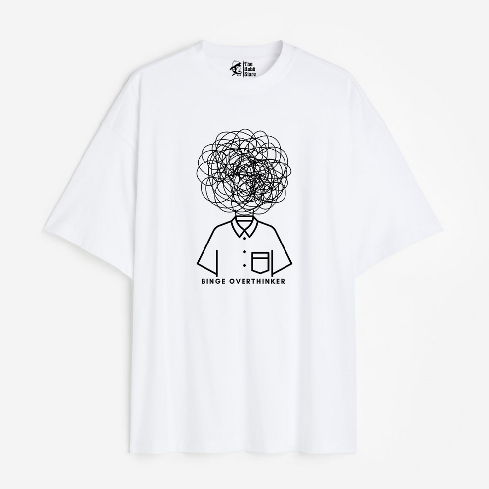 Binge Over Thinker Lightweight 180 GSM Unisex Oversized T-shirts – The ...